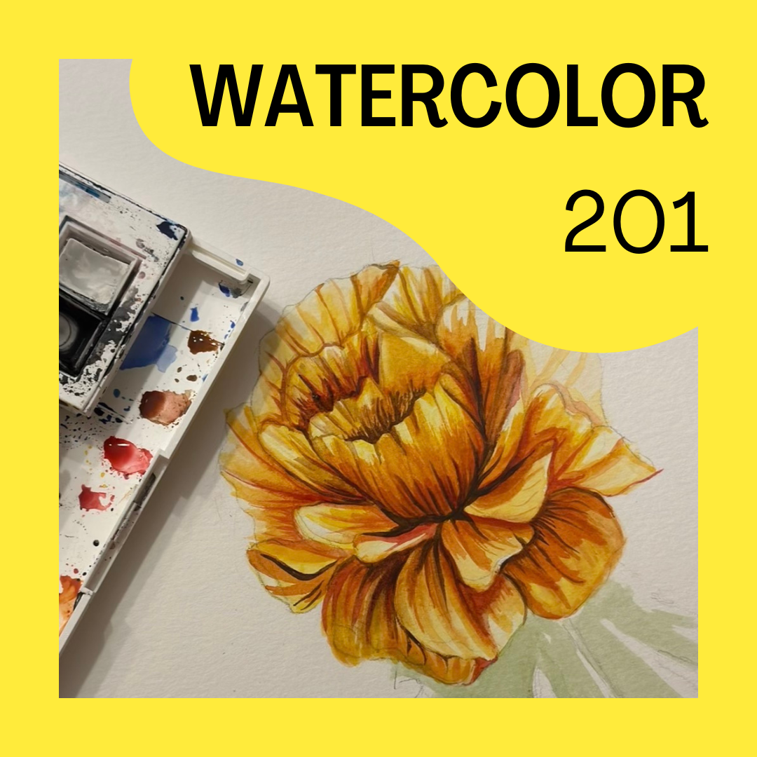 Watercolor 201 - Intermediate watercolor class series in Asbury Park ...